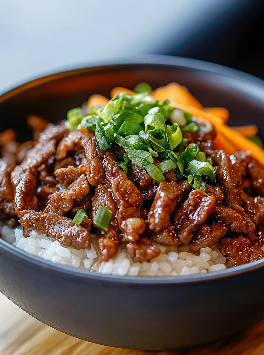 Crispy Beef Rice Bowl - Sophia Recipes