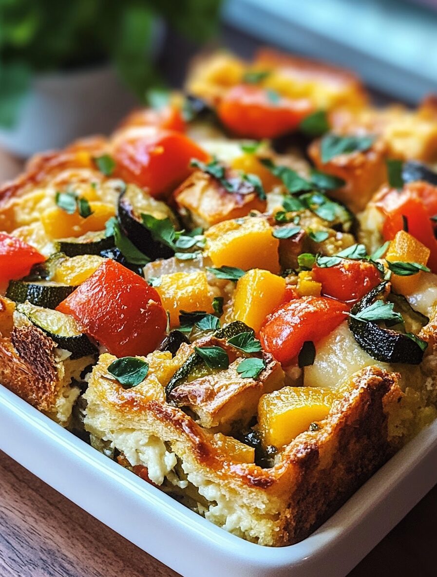 Veggie Dinner Strata - Sophia Recipes