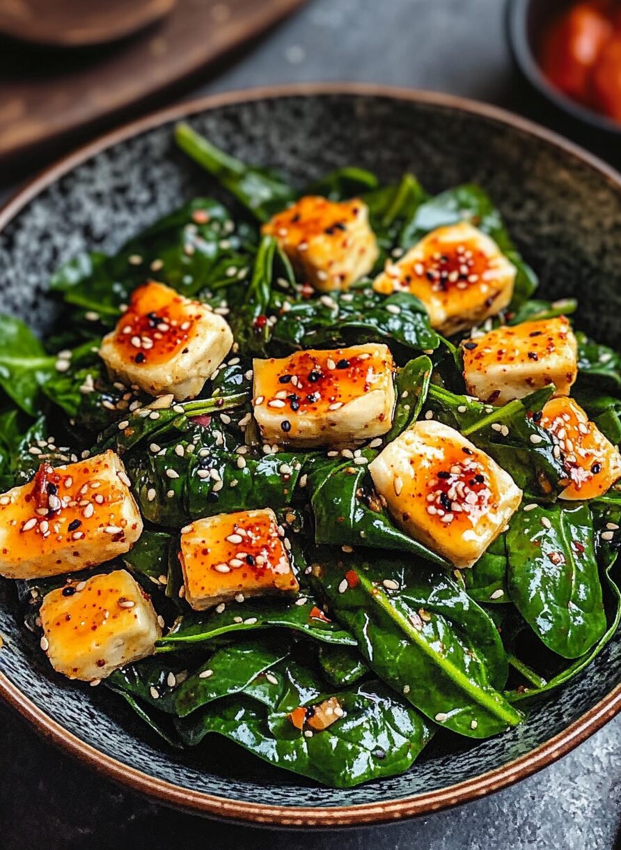 Korean Spinach Salad (Sigumchi Namul) - Sophia Recipes