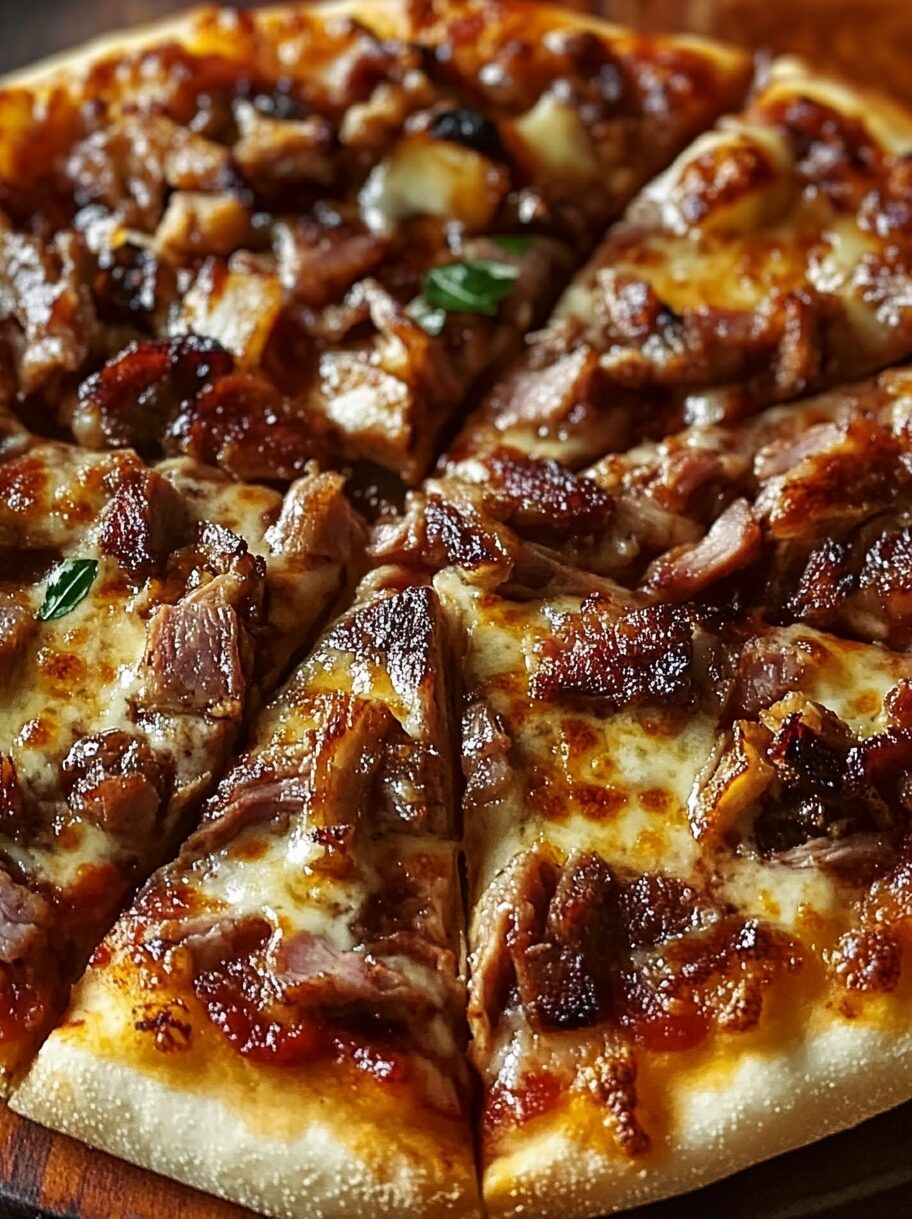 Barbecue Pork Pizza - Sophia Recipes