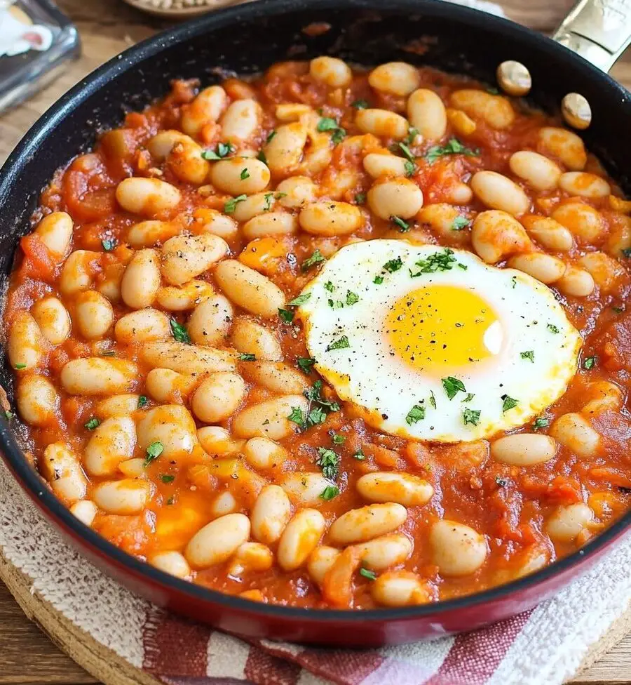 Spanish Beans and Eggs - Sophia Recipes