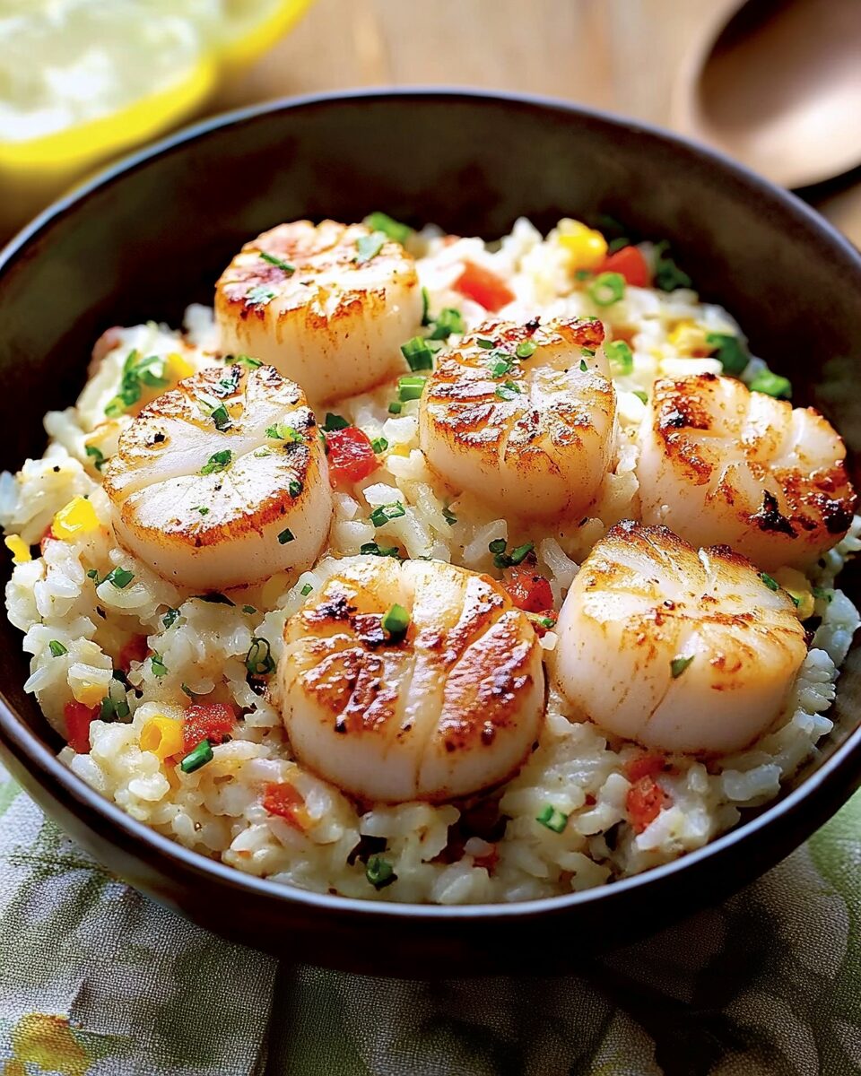 Creamy Rice with Scallops - Sophia Recipes