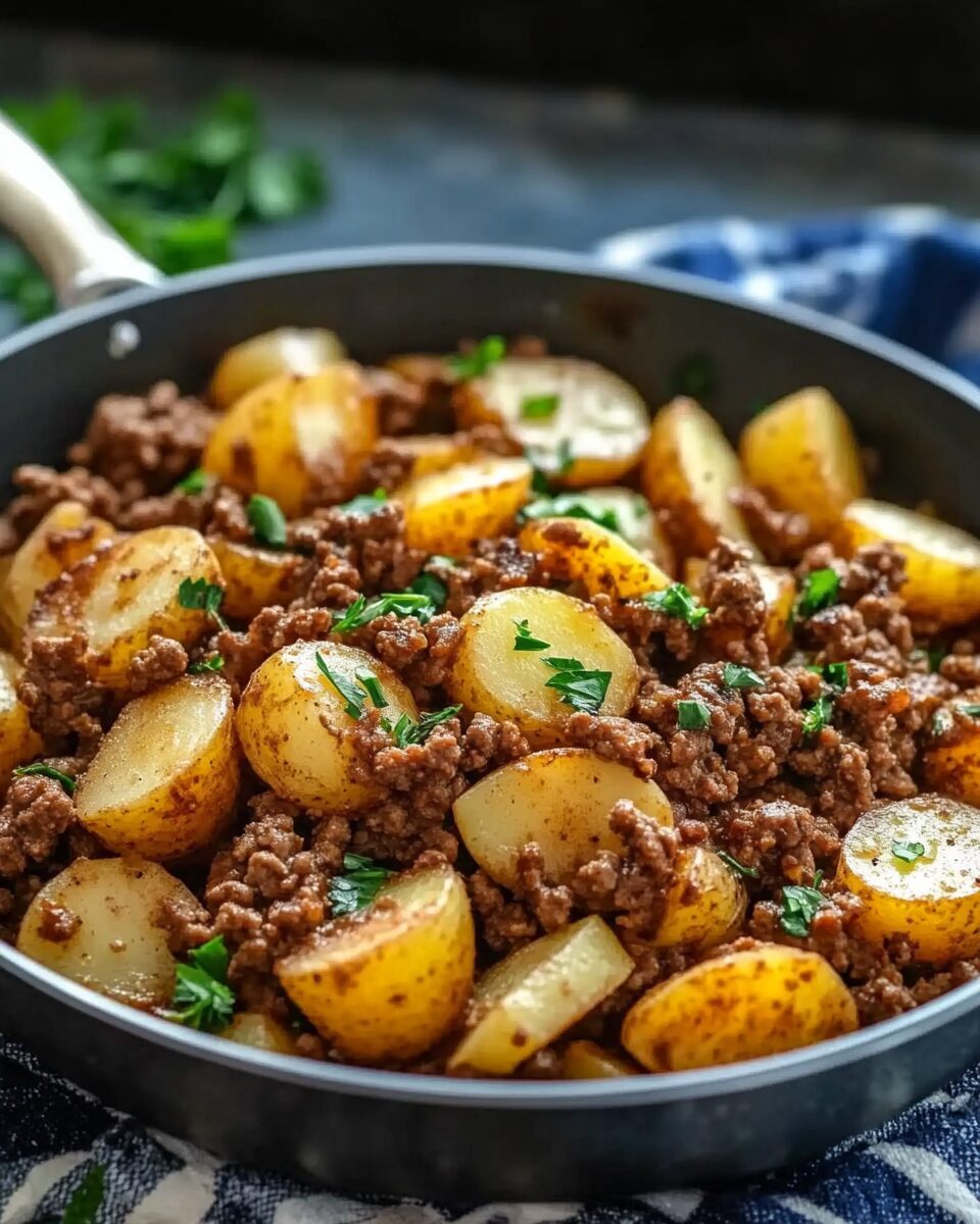 Ground Beef and Potatoes Recipe - Sophia Recipes