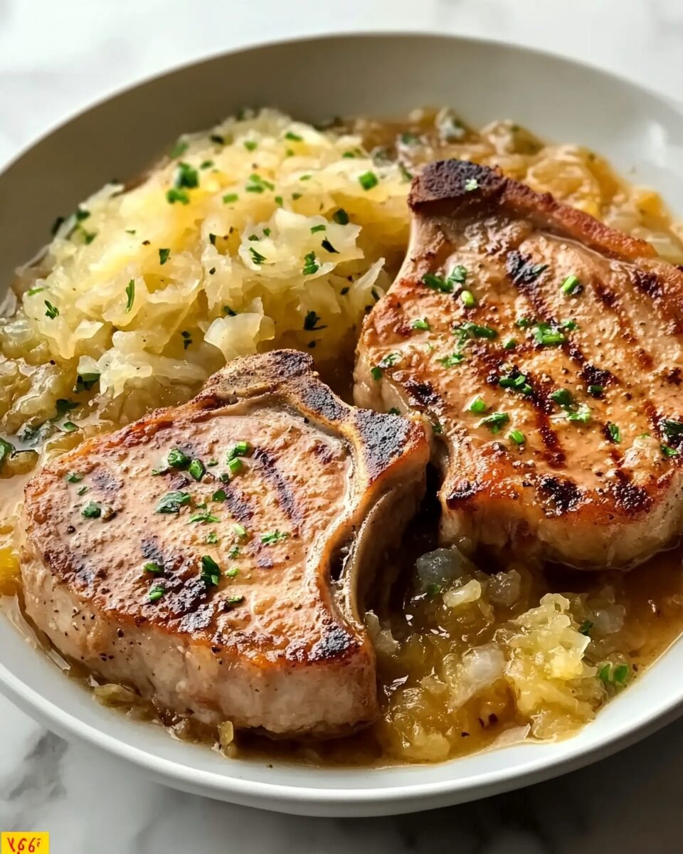 German Pork Chops - Sophia Recipes