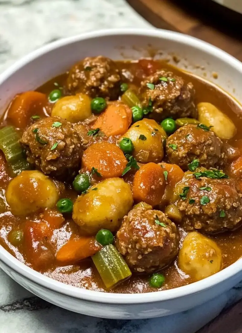Meatball Stew - Sophia Recipes
