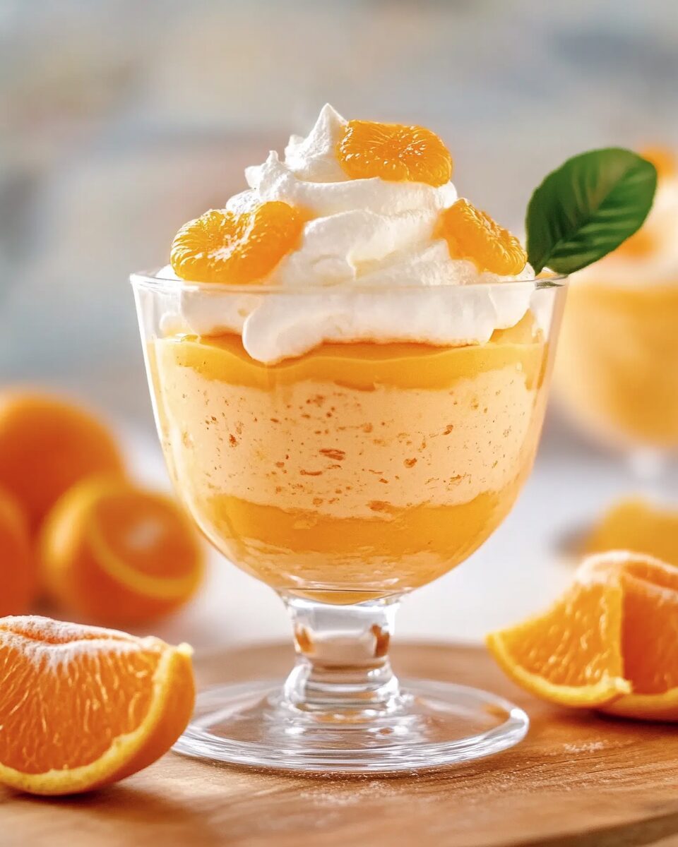 Whipped Jello Mandarin Orange Mousse - Sophia Recipes