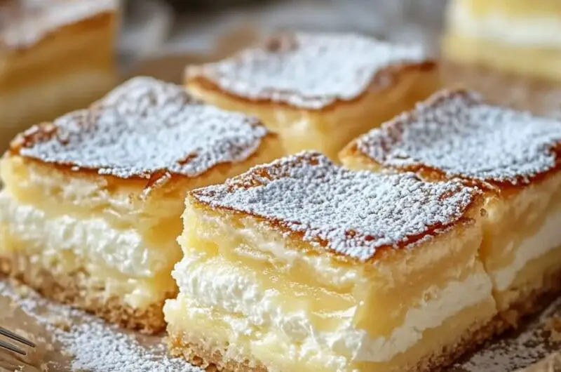 Vanilla Custard Cream Squares - Sophia Recipes