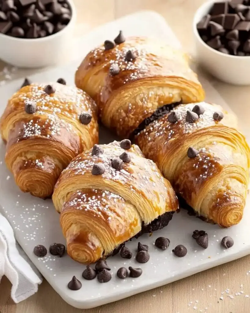 Easy Chocolate Croissants - Sophia Recipes