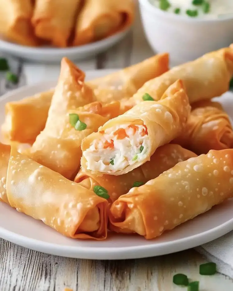Crab Rangoon Egg Rolls - Sophia Recipes