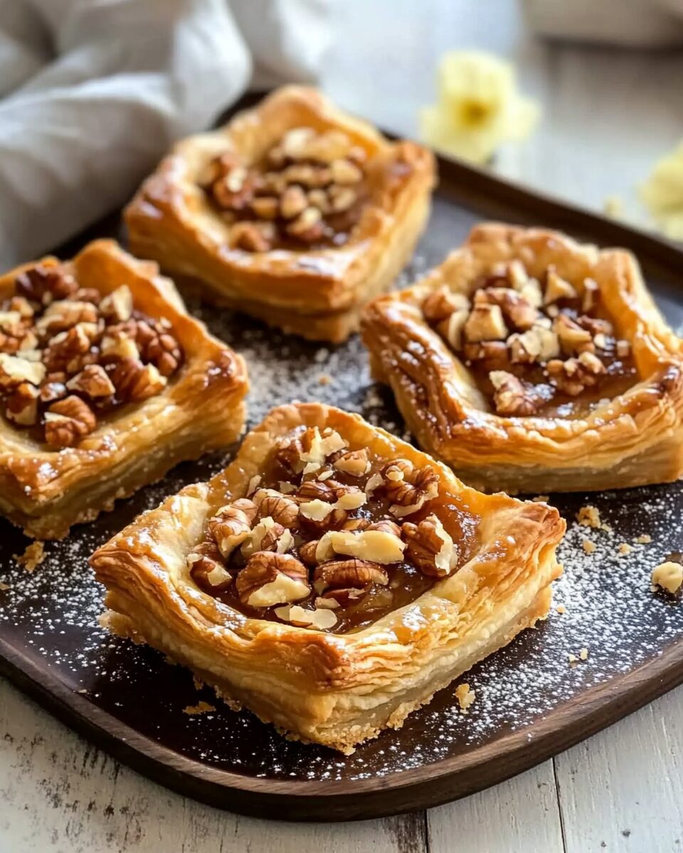 Walnut Puff Pastry Tarts - Sophia Recipes