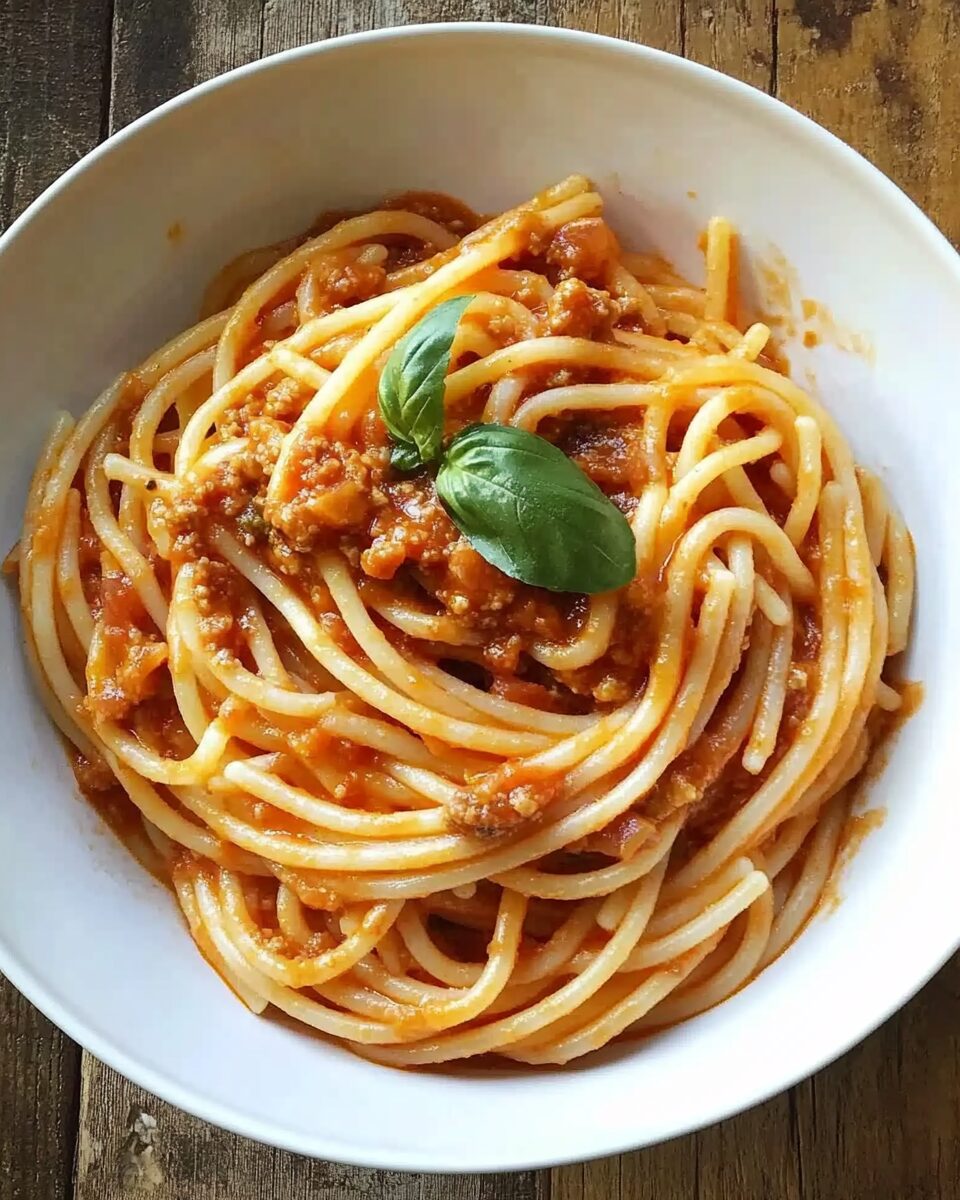Red Pesto Spaghetti Bolognese - Sophia Recipes