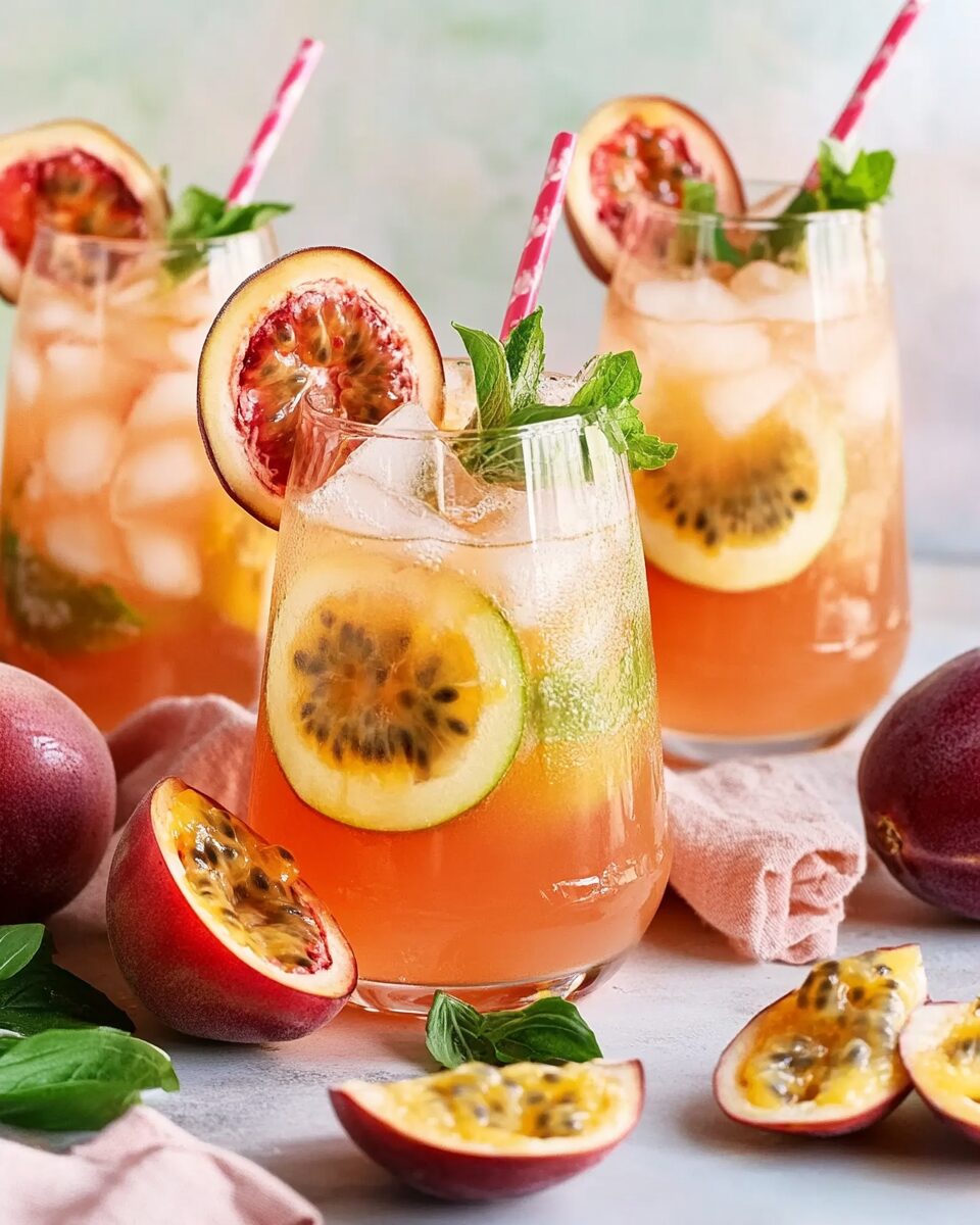 Passion Fruit & Kombucha Spritz - Sophia Recipes