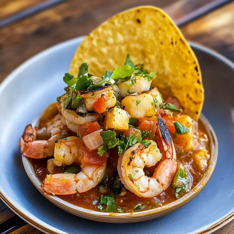 Campechana, a Grilled Mexican Shrimp Cocktail - Sophia Recipes