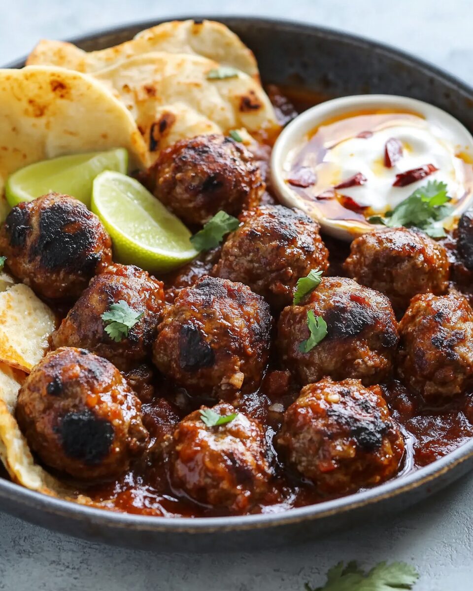 Mexican Chipotle Beef Meatballs - Sophia Recipes