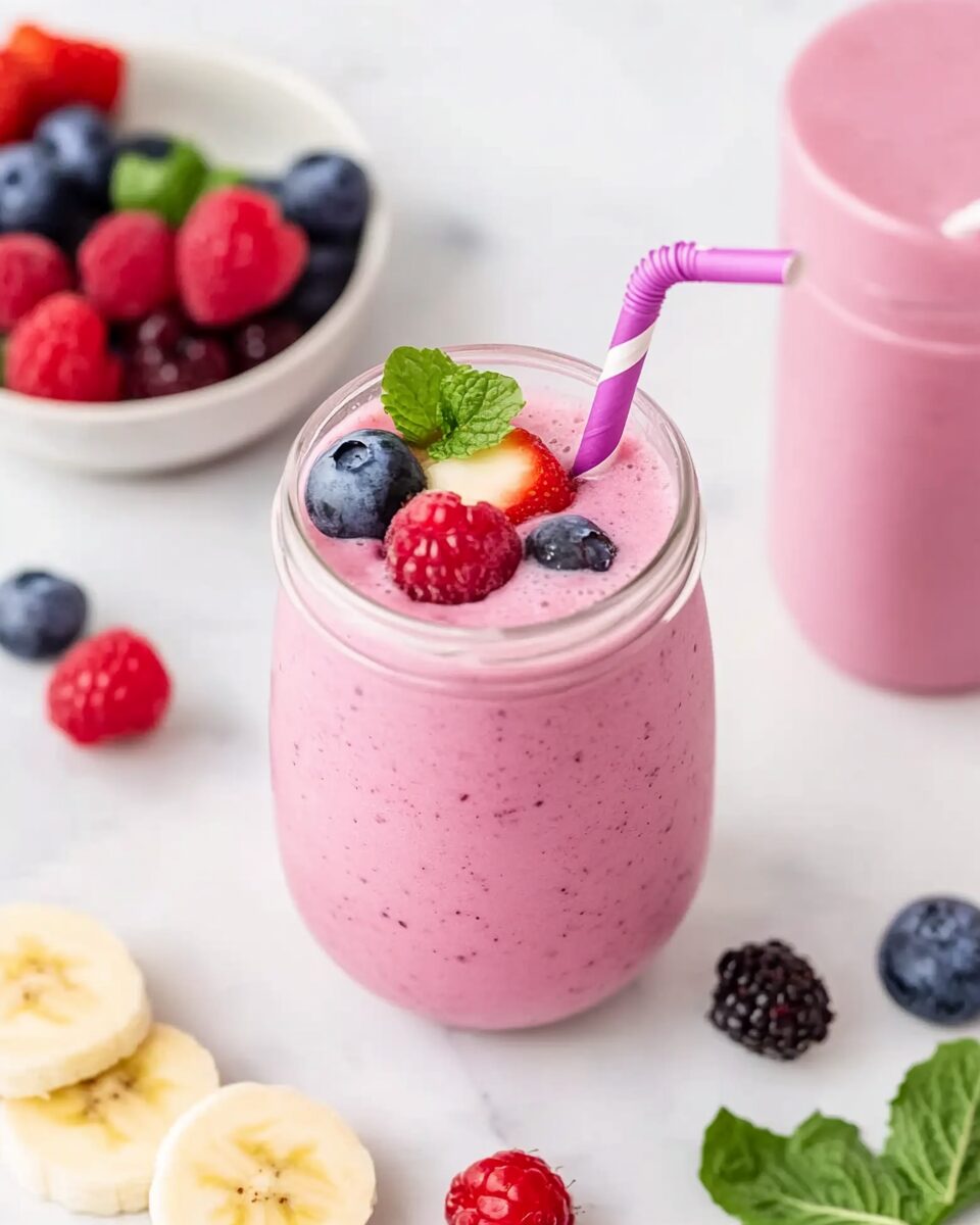 Mixed Berry Yogurt Smoothie - Sophia Recipes