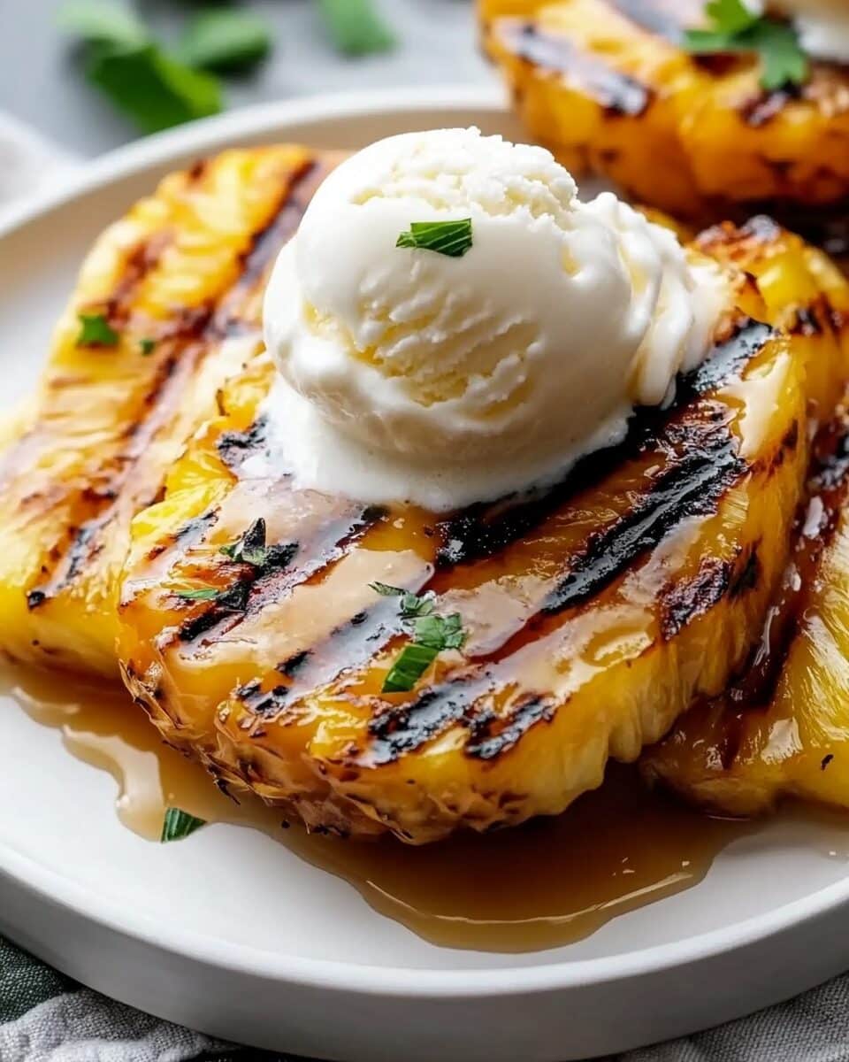 Grilled Pineapple with Caramelized Brown Sugar - Sophia Recipes