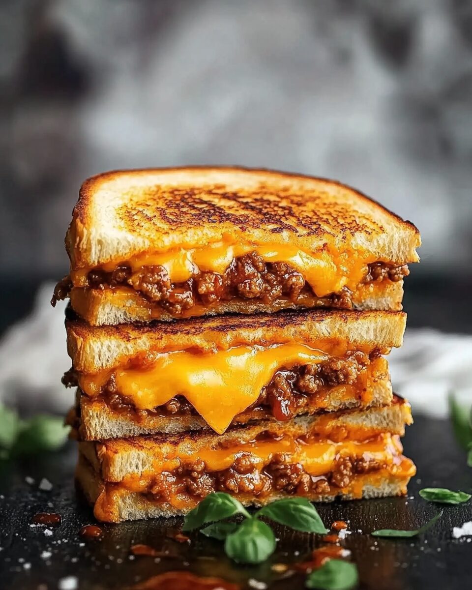 Ground Beef Grilled Cheese Sandwich - Sophia Recipes