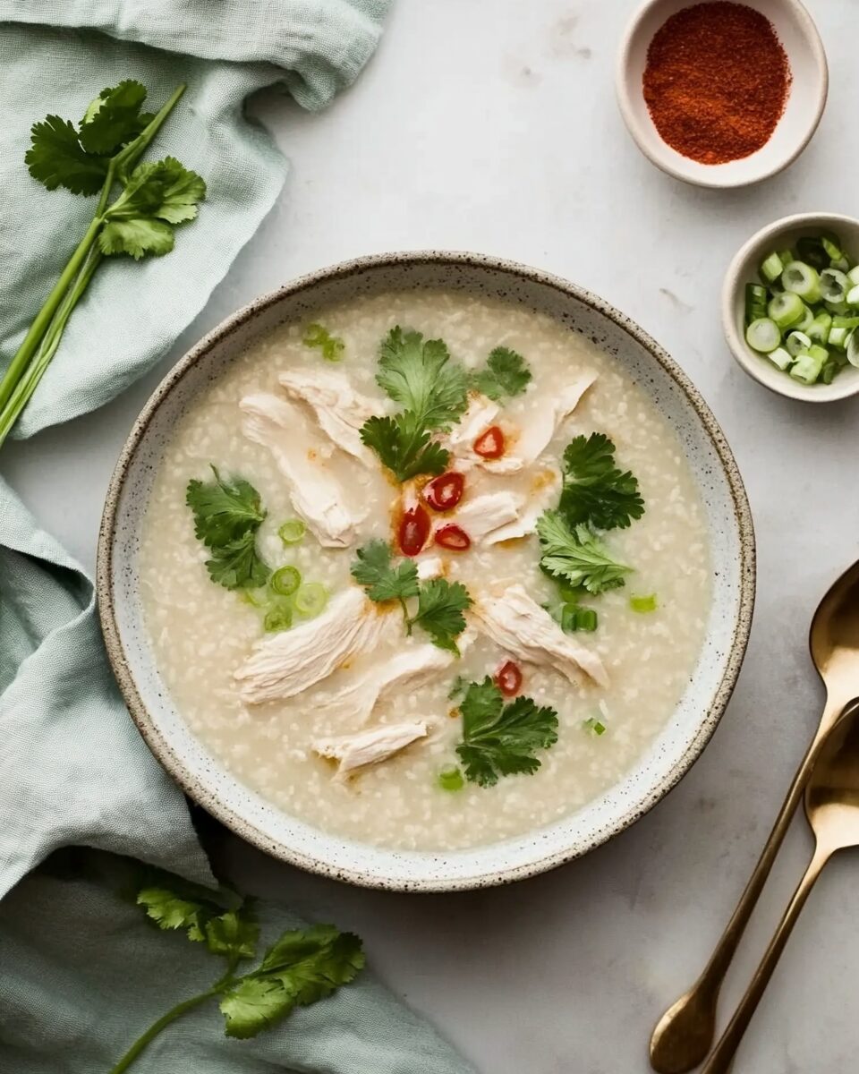 Slow Cooker Chicken and Ginger Congee - Sophia Recipes