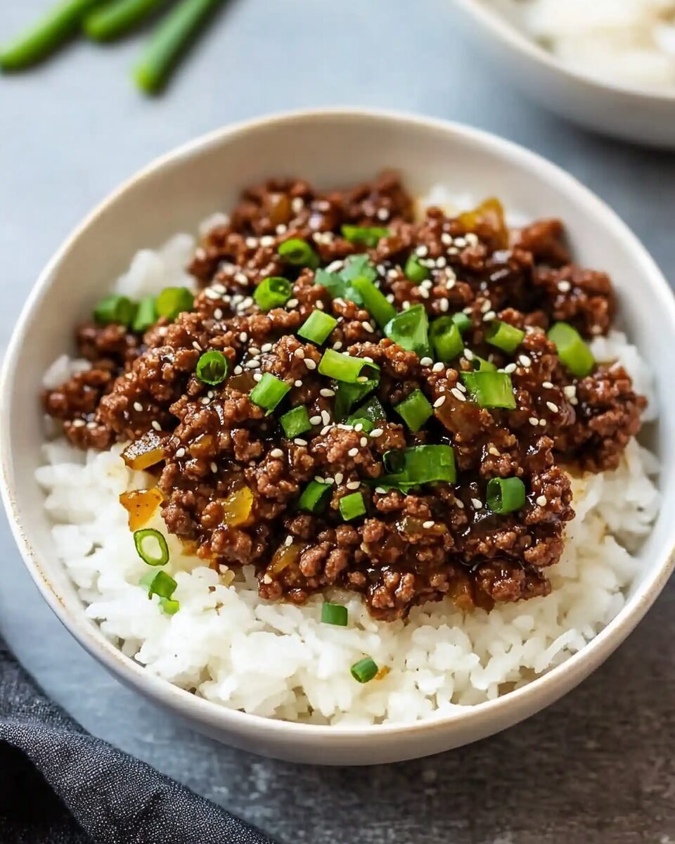 Juicy Ground Beef Over Rice - Sophia Recipes