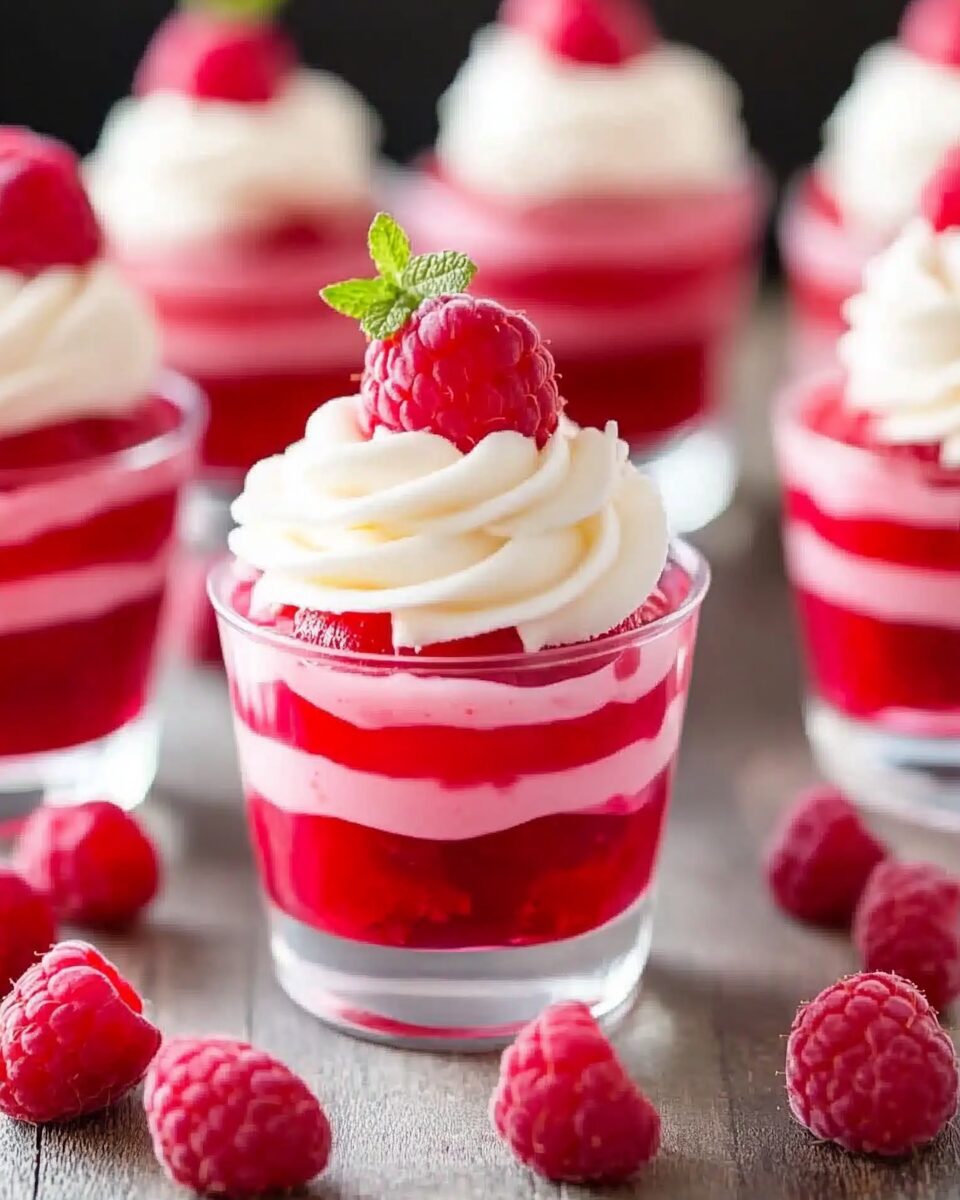 Raspberry Jello Cups - Sophia Recipes