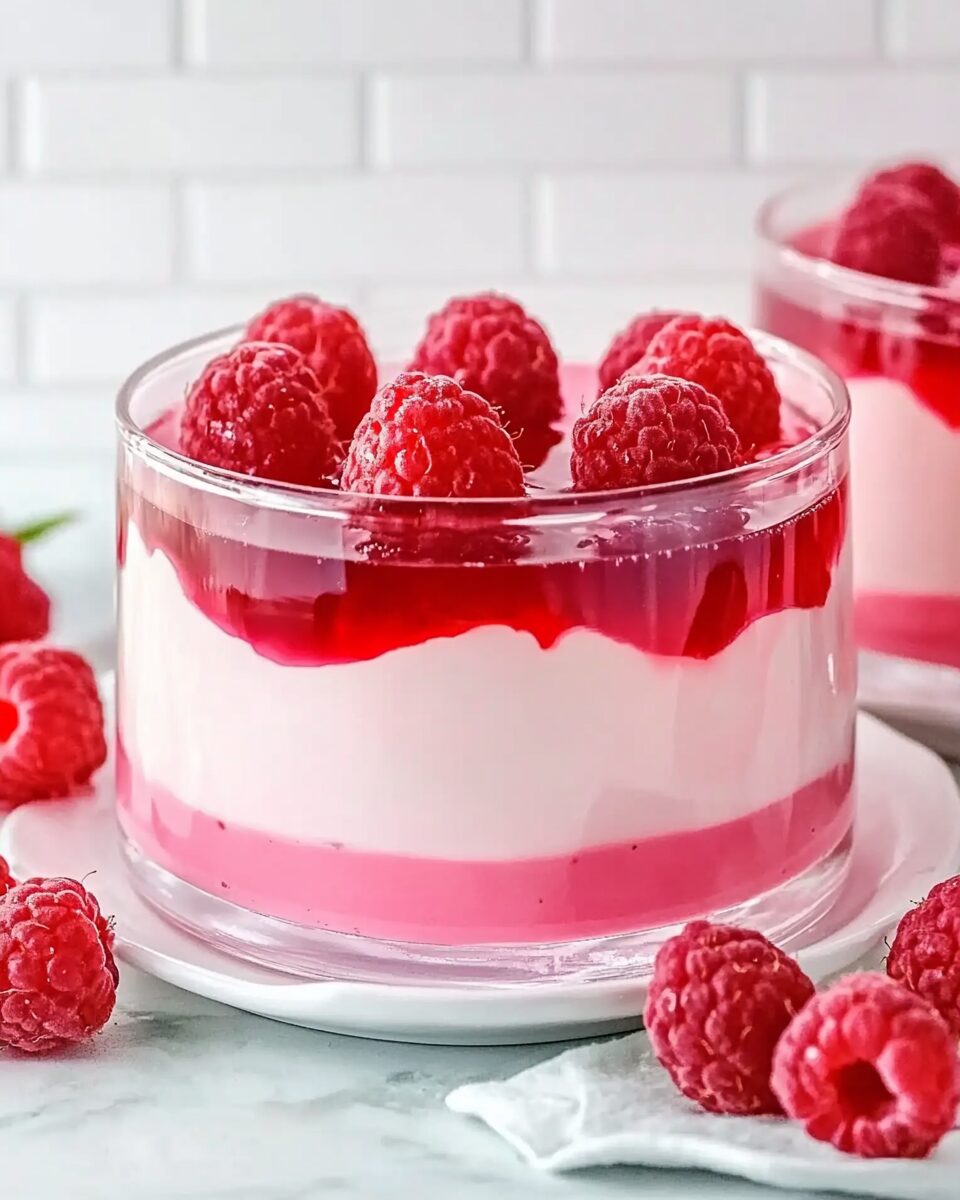 Greek Yogurt Raspberry Jell-O Mousse Dessert - Sophia Recipes