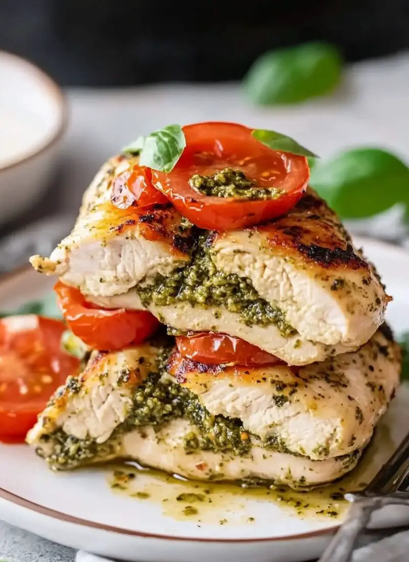 Pesto Stuffed Chicken - Sophia Recipes