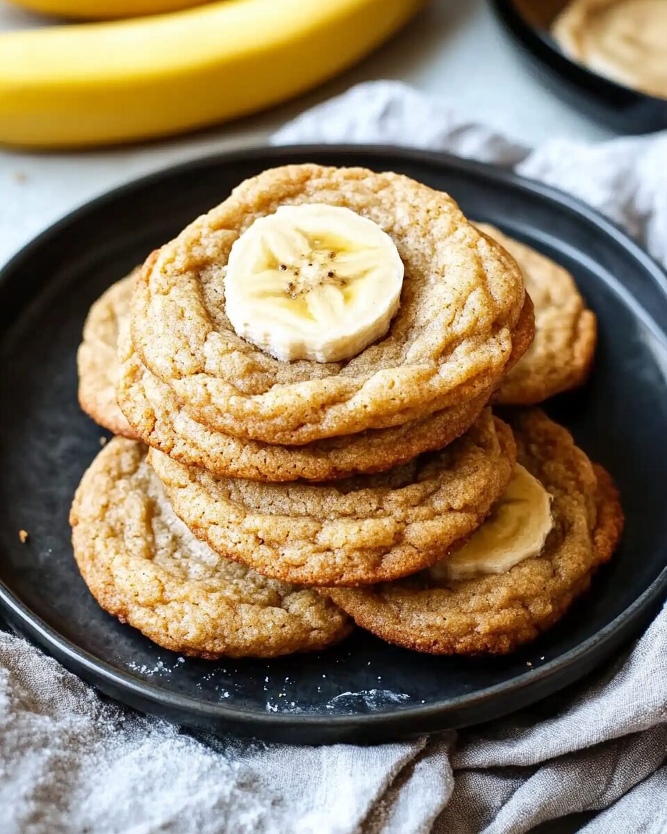 Chewy Banana Cookies - Sophia Recipes