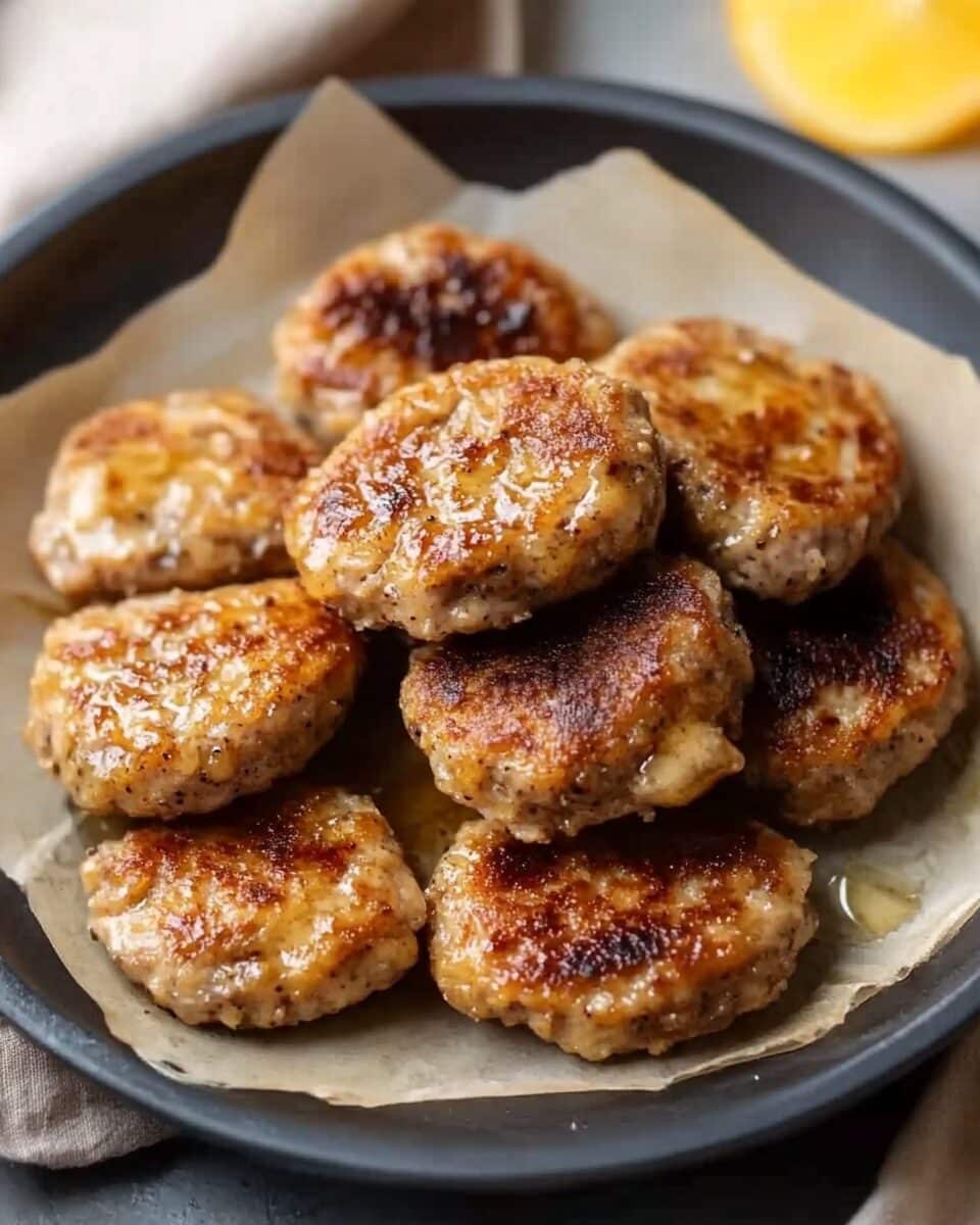 Maple Chicken Sausage Patties - Sophia Recipes