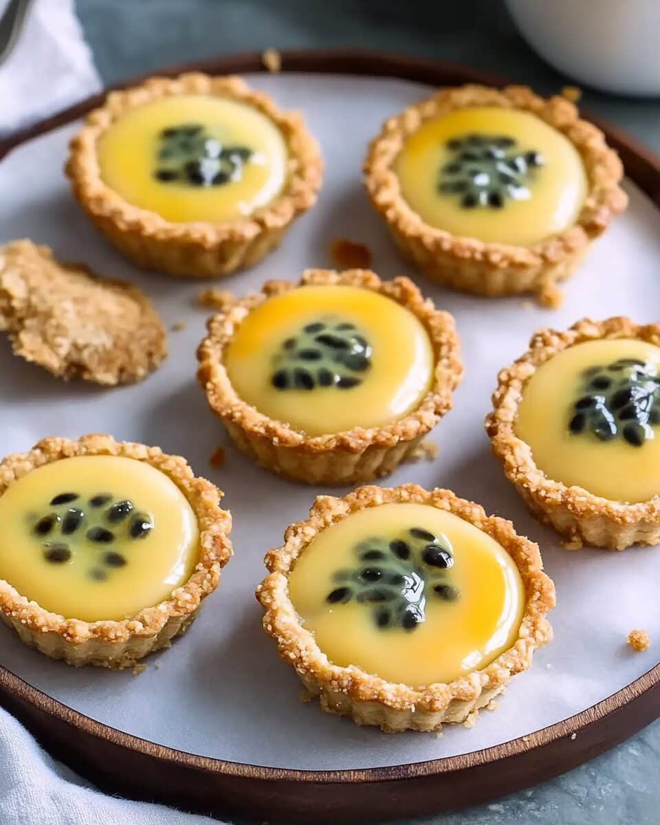 Mini Passionfruit Condensed Milk Tarts - Sophia Recipes