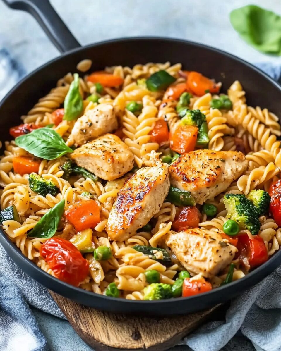 Easy Chicken Pasta Primavera - Sophia Recipes