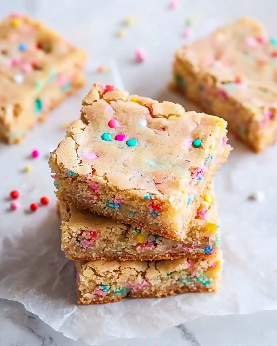 Spring Funfetti Blondies - Sophia Recipes