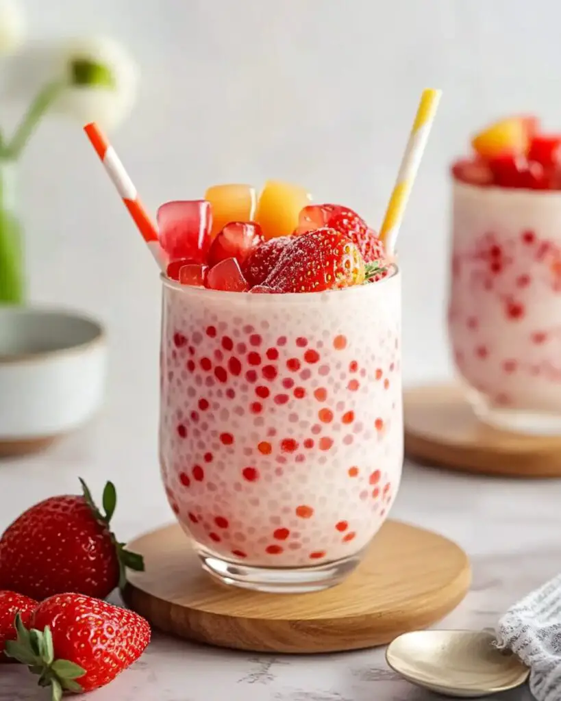 Strawberry Sago - Sophia Recipes