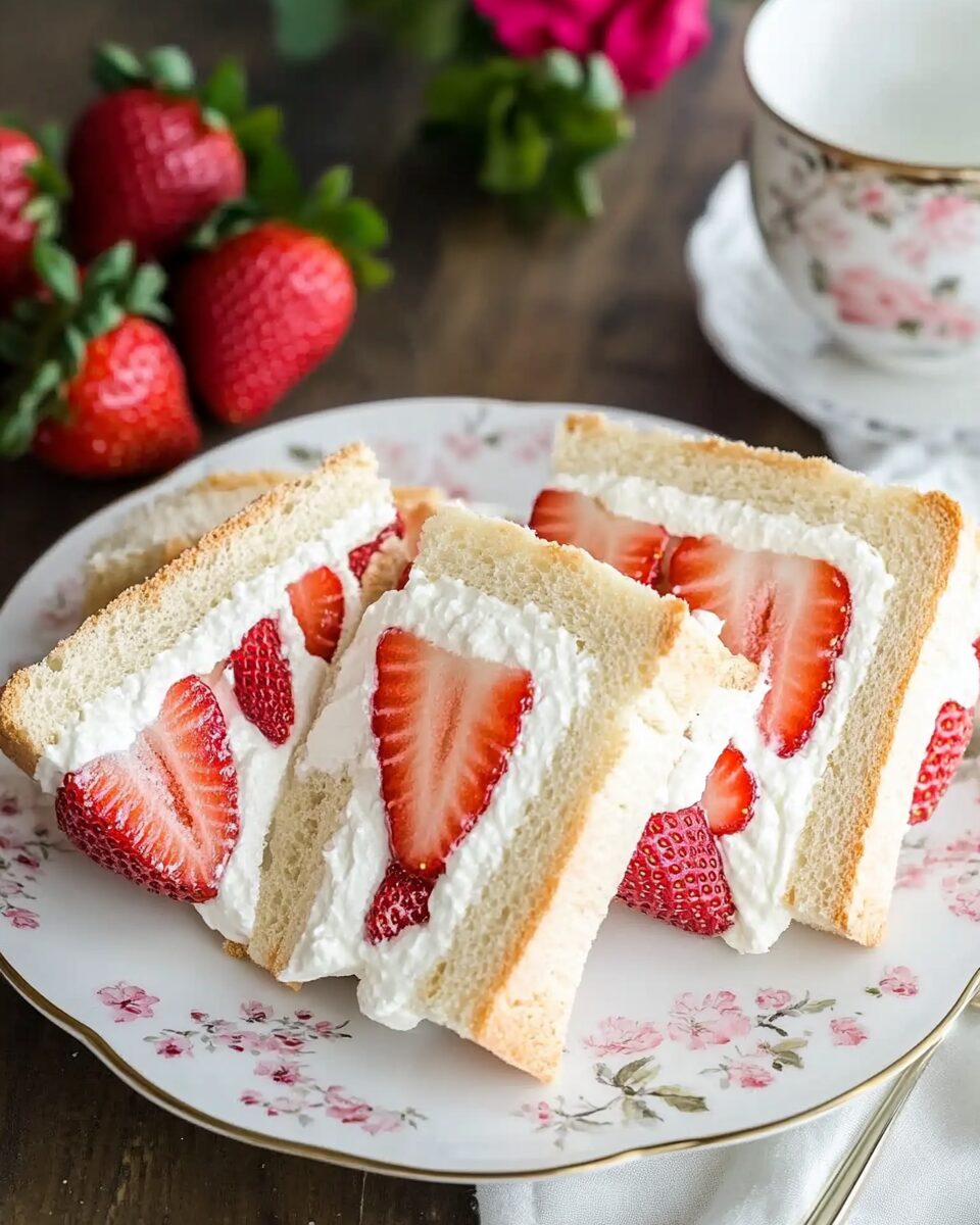 Strawberry Cream Sandwiches - Sophia Recipes