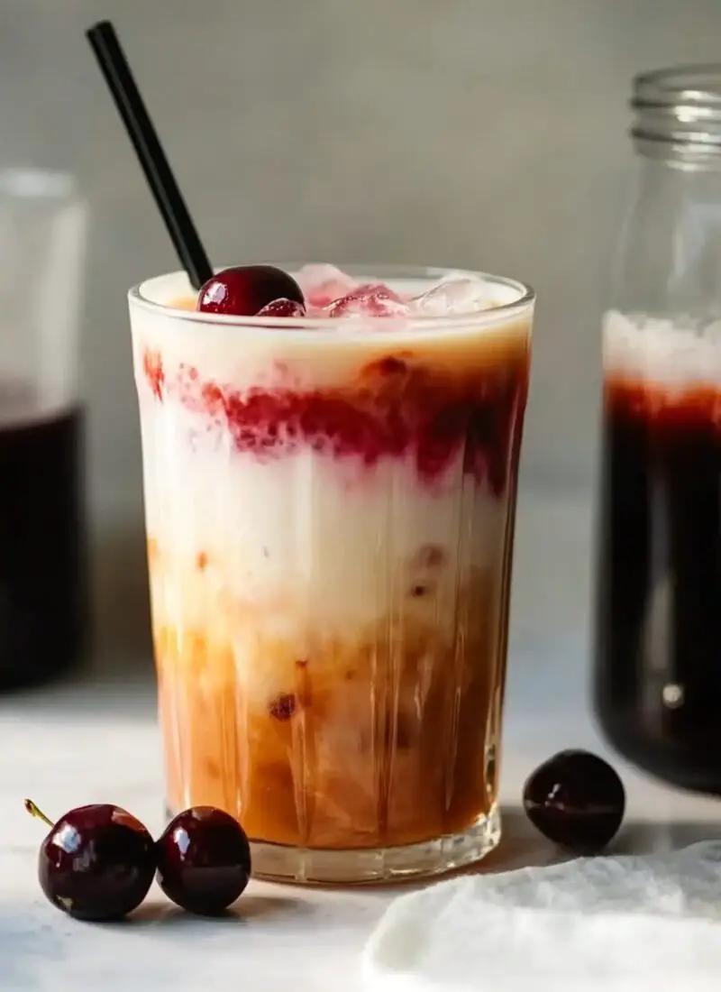 Cherry Vanilla Iced Latte - Sophia Recipes