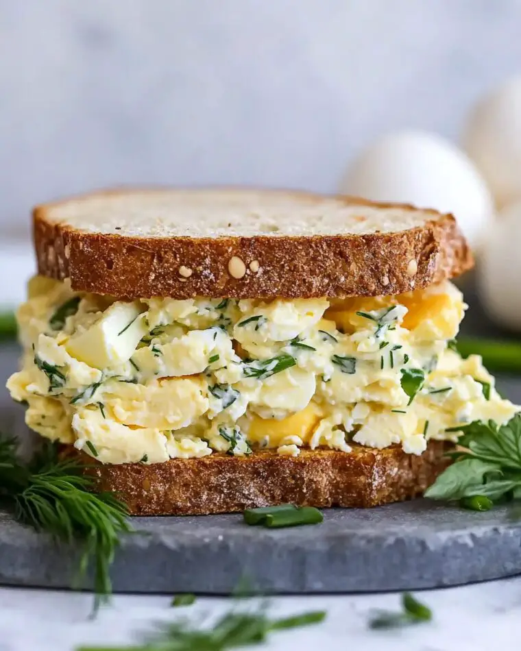 High Protein Egg Salad with Dill - Sophia Recipes
