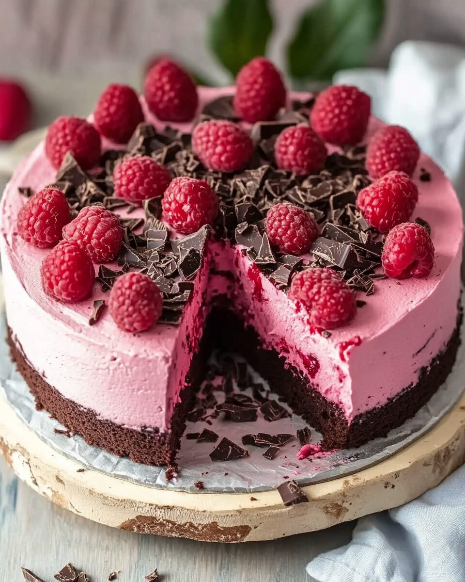 Raspberry Chocolate Mousse Cake - Sophia Recipes