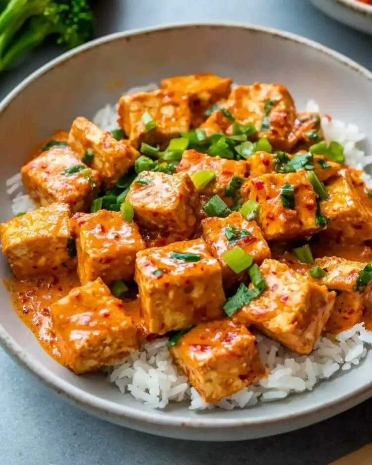 Spicy Tofu with Creamy Coconut Sauce - Sophia Recipes