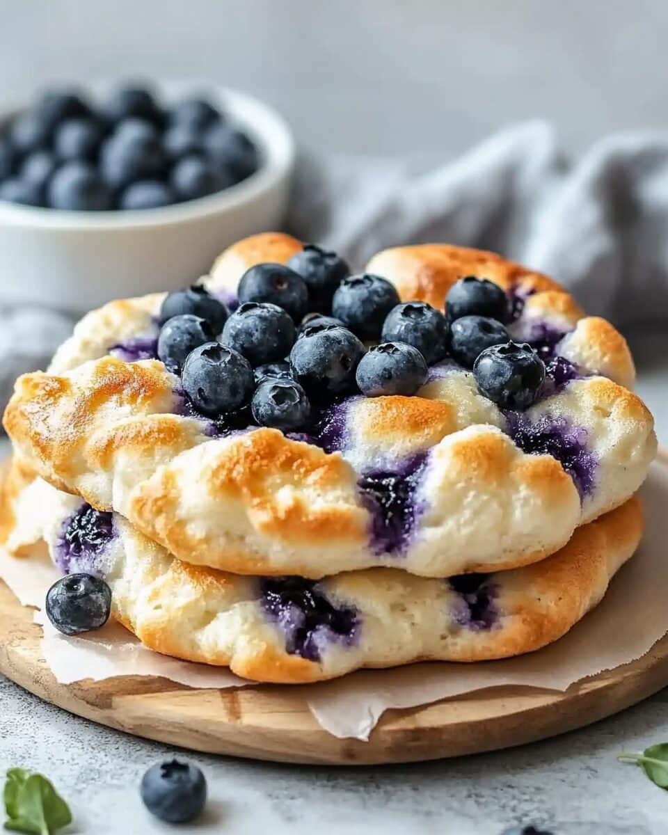 Cottage Cheese Blueberry Cloud Bread - Sophia Recipes