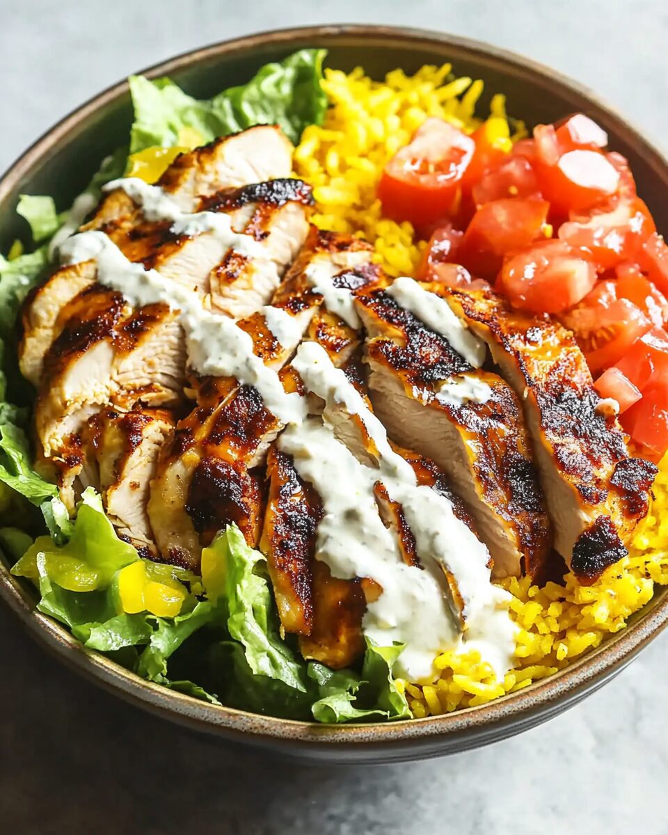 Halal Cart-Style Chicken Over Rice - Sophia Recipes