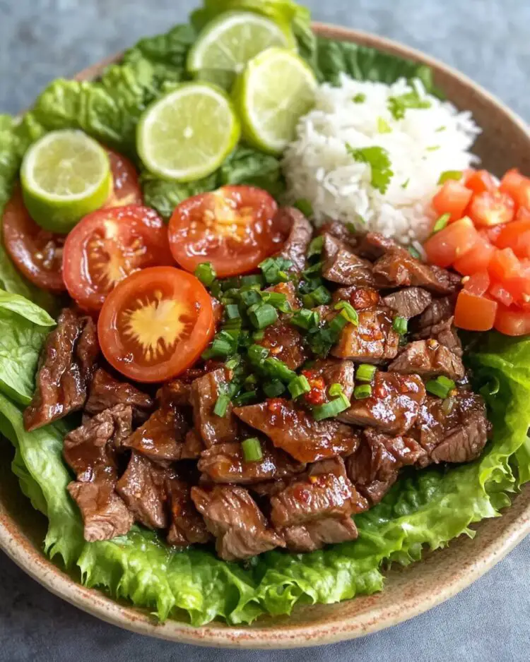 Lok Lak (Cambodian Shaking Beef) - Sophia Recipes