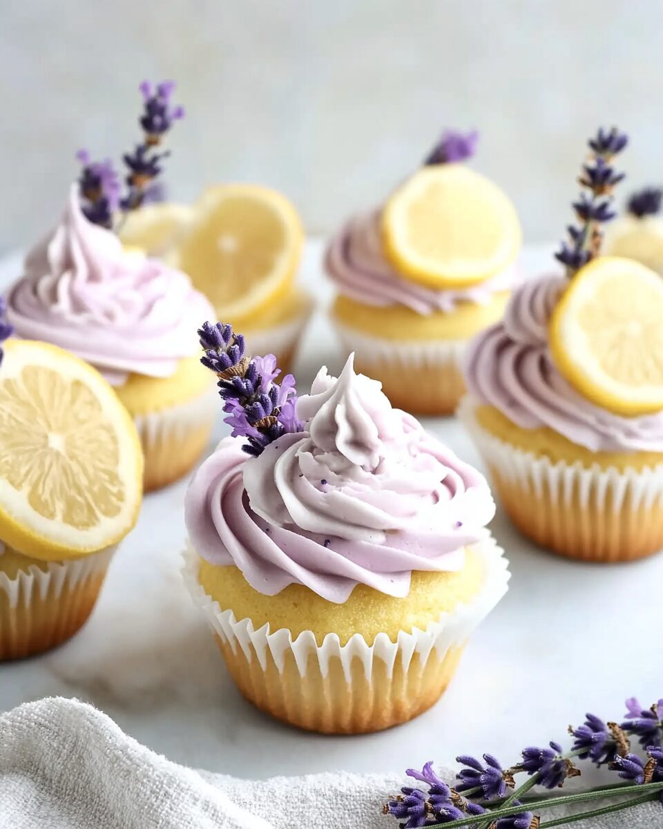 Lavender Lemon Cupcakes - Sophia Recipes