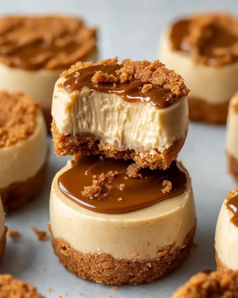 Mini Biscoff Cookie Butter Cheesecakes - Sophia Recipes