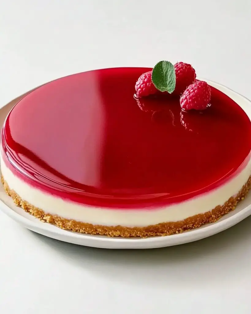 Glazed Raspberry Cheesecake - Sophia Recipes