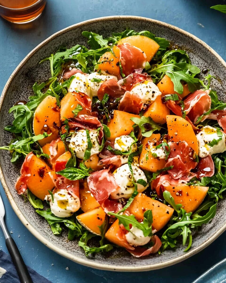 Melon and Prosciutto Salad - Sophia Recipes