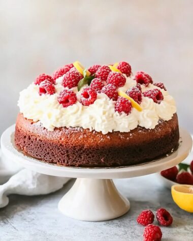 Raspberry Olive Oil Cake - Sophia Recipes