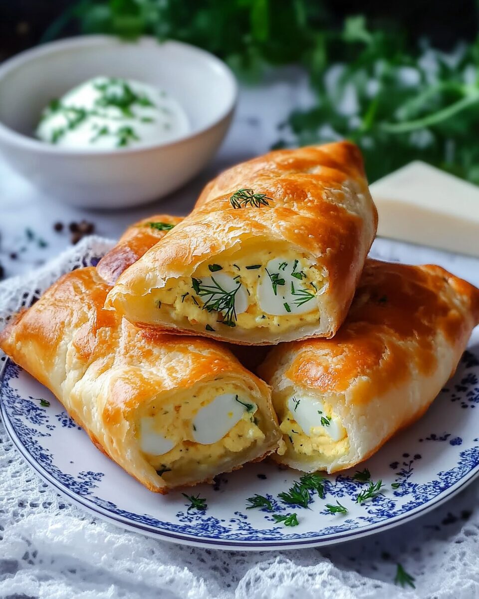 Cheesy Egg & Cheese Piroshki - Sophia Recipes