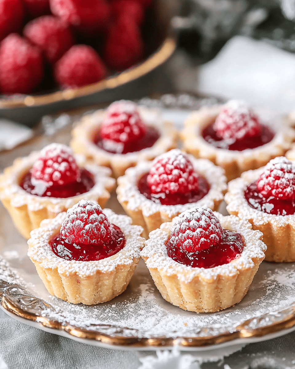 Mini Raspberry Almond Tarts - Sophia Recipes
