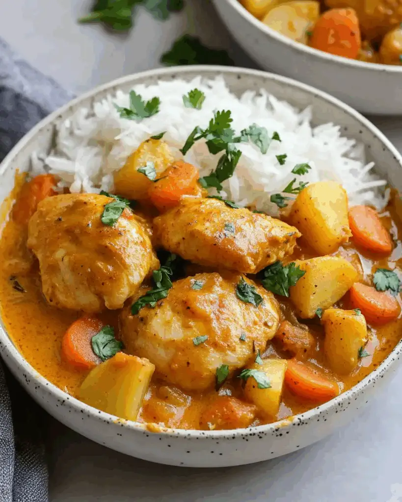 Yellow Coconut Curry Chicken - Sophia Recipes