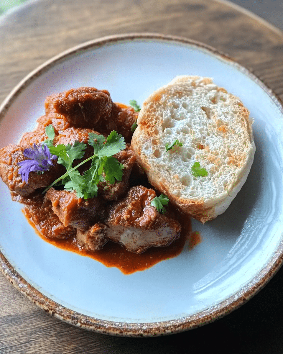 Pork Vindaloo with Poe Bread - Sophia Recipes