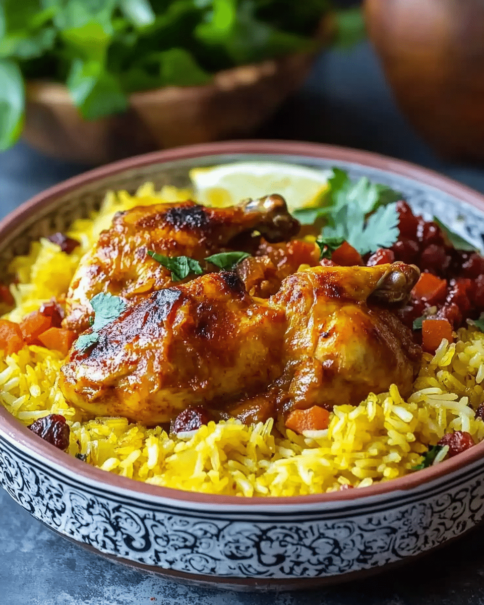 Persian Saffron Chicken with Barberry Rice - Sophia Recipes